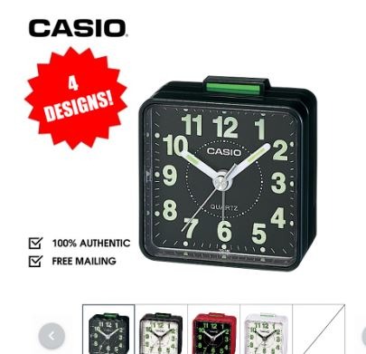 Casio Table Alarm Clock (TQ-140 Series), Furniture & Home Living, Home ...
