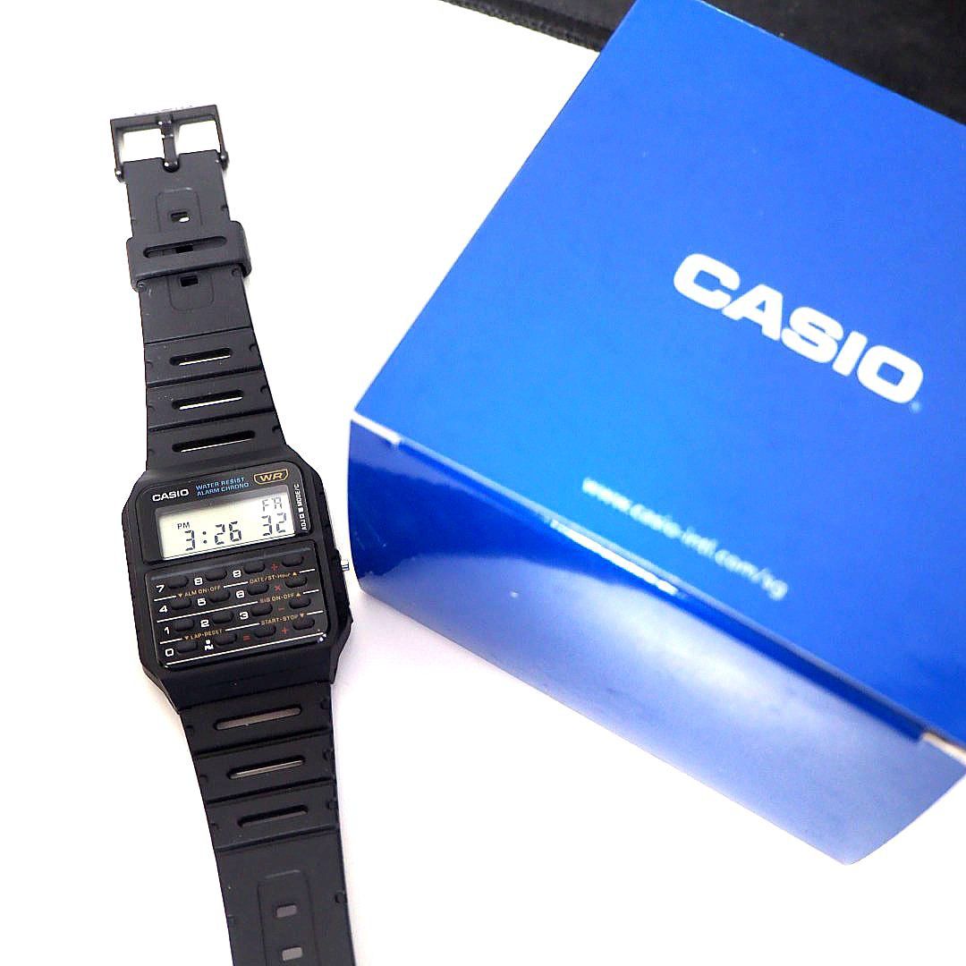 Casio Vintage Calculator Watch CA-53W Databank CA53 CA53W, Men's ...