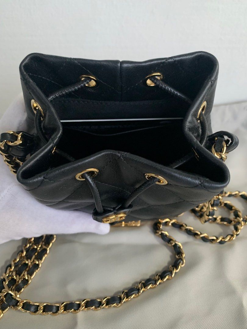 Chanel Small Bucket with Chain, Luxury, Bags & Wallets on Carousell