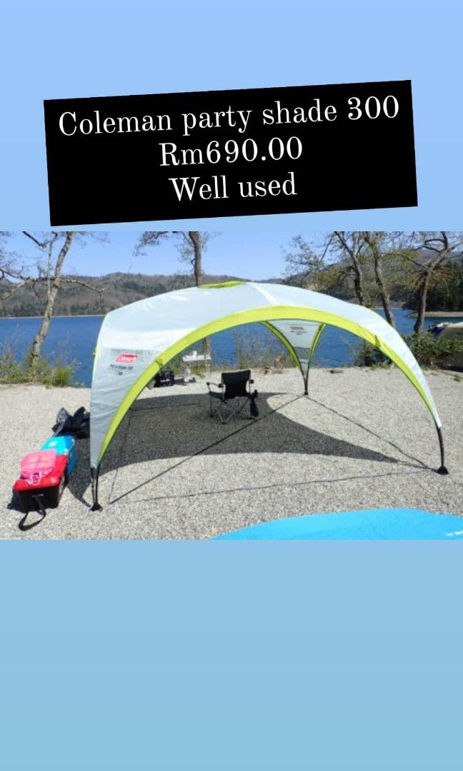Coleman party shade 300, Sports Equipment, Hiking & Camping on Carousell