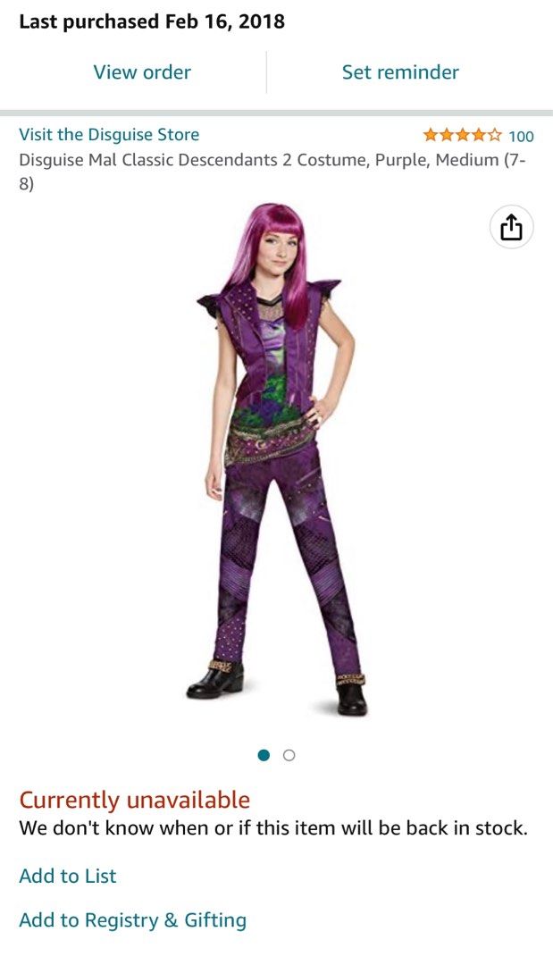 Costume - Descendants Mel, Babies & Kids, Babies & Kids Fashion on ...
