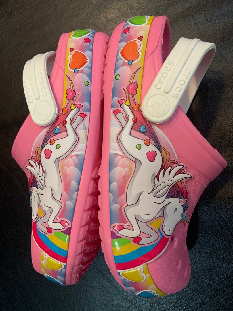 Crocs Unicorn Lights Clog - 20.8cm, Babies & Kids, Babies & Kids ...