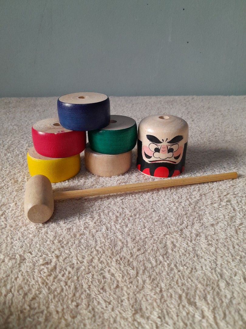 Daruma Otoshi Japanese Game, Hobbies & Toys, Toys & Games on Carousell