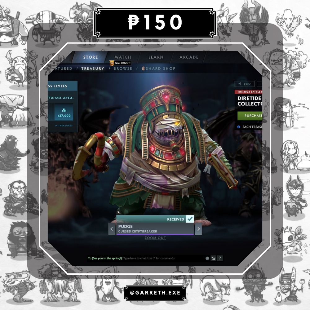 [DOTA] Diretide 2022 Collector's Cache II - Pudge, Video Gaming, Gaming ...