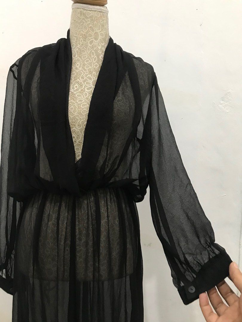 Dress x see through transparent dress, Women's Fashion, Dresses & Sets ...