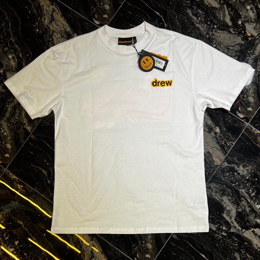 DREW HOUSE | LOGO BALLOON | WHITE, Men's Fashion, Tops & Sets, Tshirts & Polo Shirts on Carousell