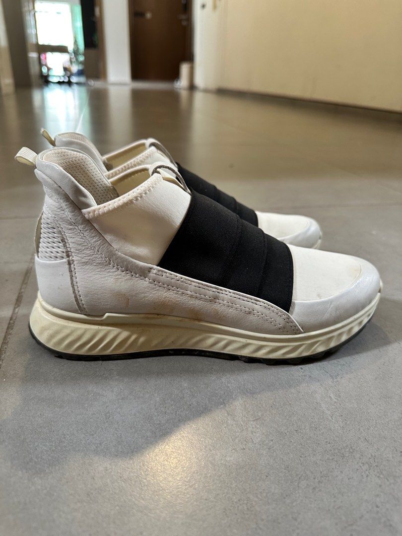 Ecco leather shoes, Women's Fashion, Footwear, Sneakers on Carousell