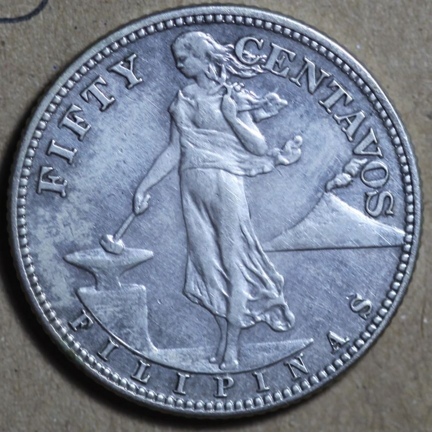 ERROR Coin Philippines USPI 1944S 50 Centavo Silvercoin, Hobbies & Toys ...