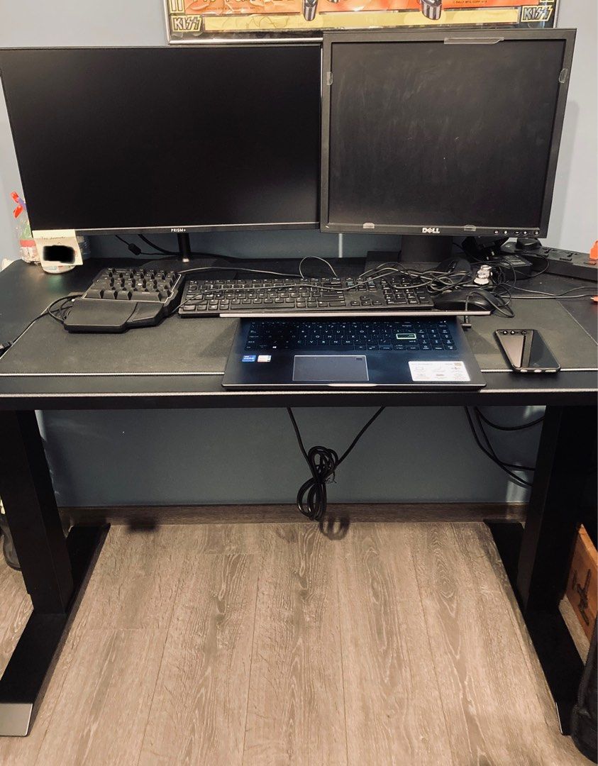 Everdesk Lite Ergonomic Standing Desk (Black), Furniture & Home Living ...