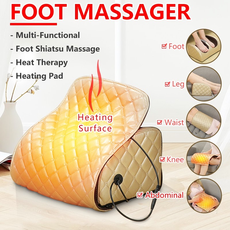 Foot Massager Machine Feet Massage Kneading Heating, Health & Nutrition ...