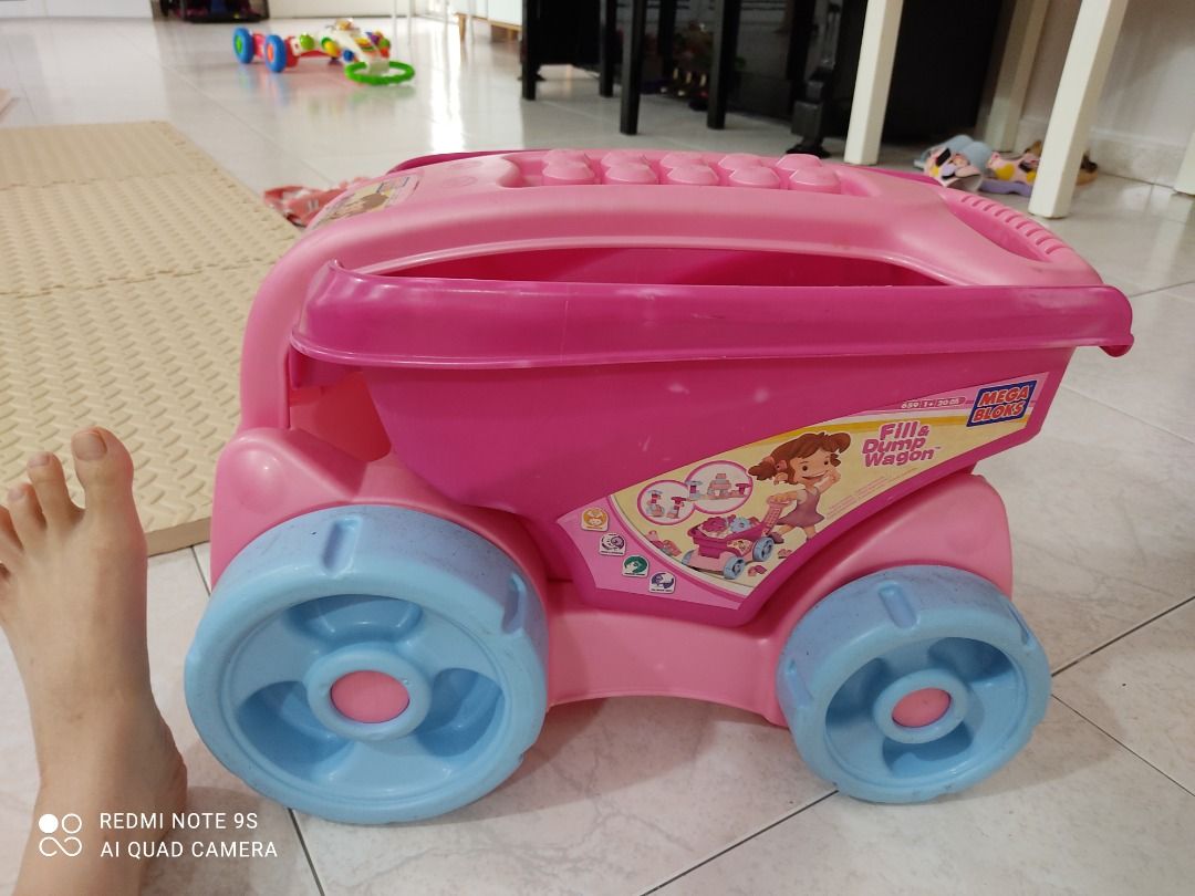 Full & dump pink wagon for toddlers, Hobbies & Toys, Toys & Games on ...