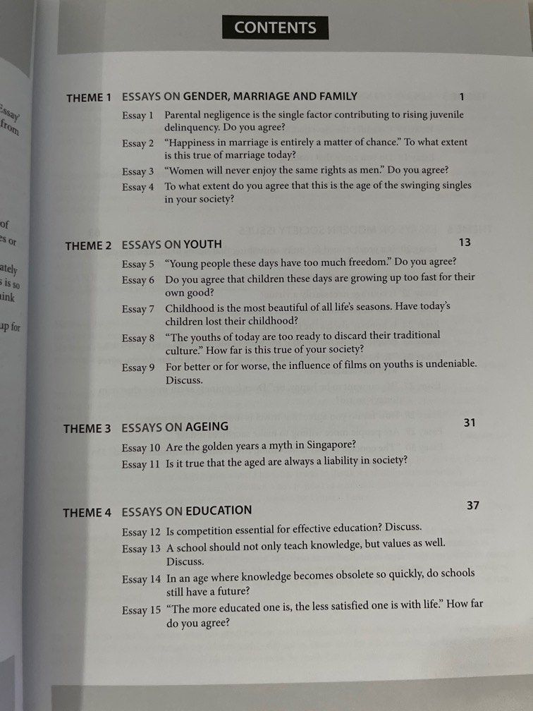 General Paper Model Essay by Themes, Hobbies & Toys, Books & Magazines ...