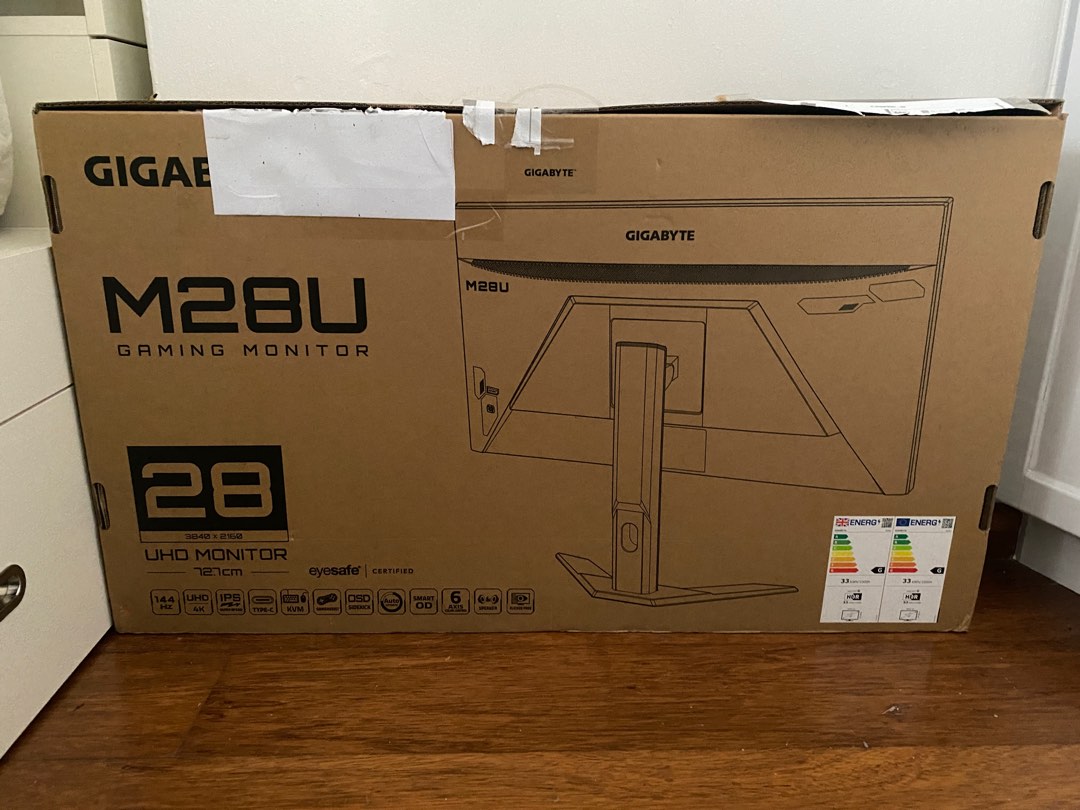 Gigabyte M28U-EK 28" IPS 4K UHD Gaming Monitor 3840x2160 144Hz ...