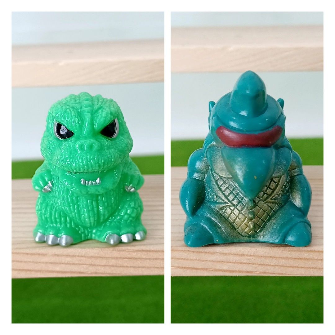 Godzilla and Kaiju finger puppet, soft vinyl figures total 14pcs ...