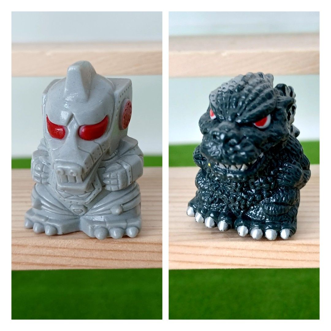 Godzilla and Kaiju finger puppet, soft vinyl figures total 14pcs ...