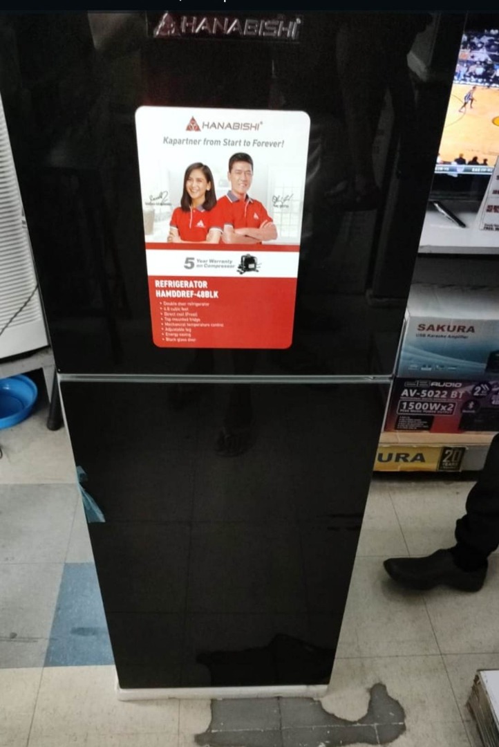 Hanabishi 2 door Refrigerator 4.8cft, TV & Home Appliances, Kitchen ...