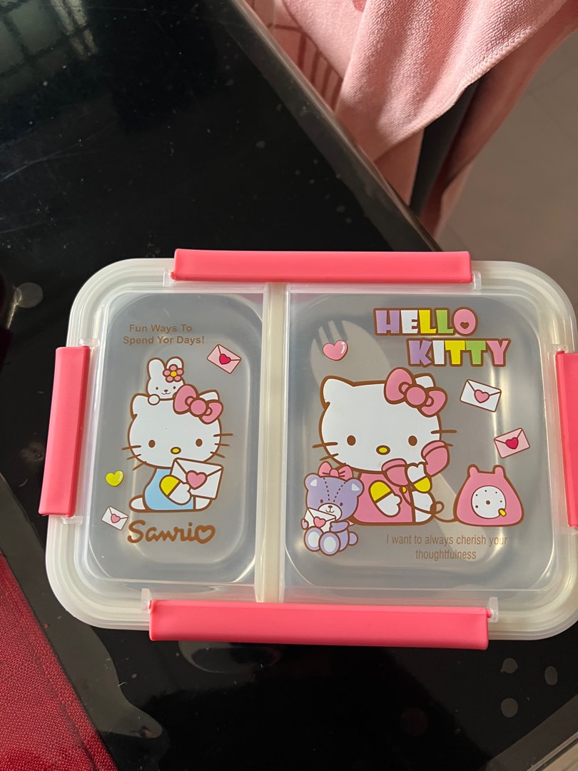 Hello kitty lunch box, Furniture & Home Living, Kitchenware & Tableware ...
