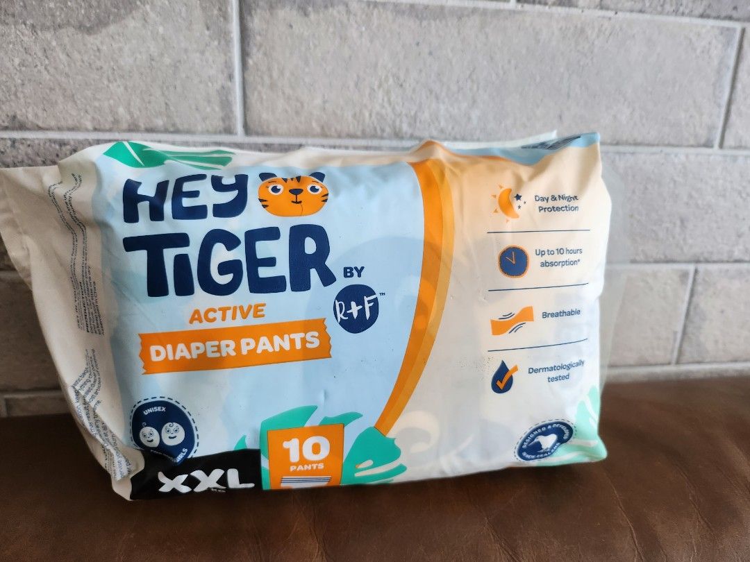 Hey Tiger XXL Diaper Pants 10 pcs, Babies & Kids, Bathing & Changing, Diapers & Baby Wipes on ...