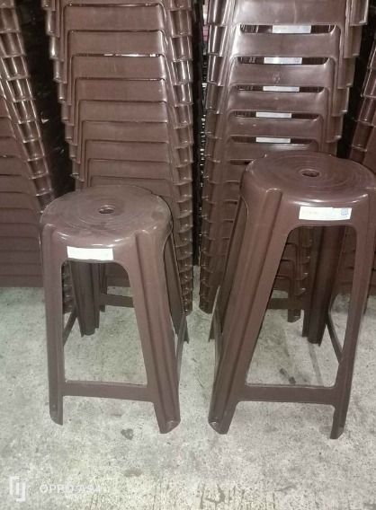ICHIBAN HIGH STOOLS MONOBLOCK CHAIRS, Furniture & Home Living ...