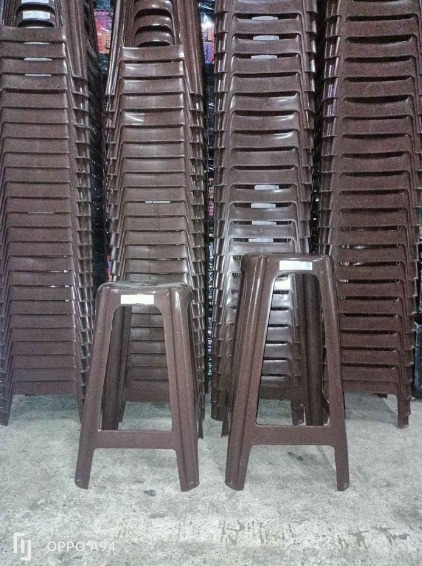 ICHIBAN HIGH STOOLS MONOBLOCK CHAIRS, Furniture & Home Living ...