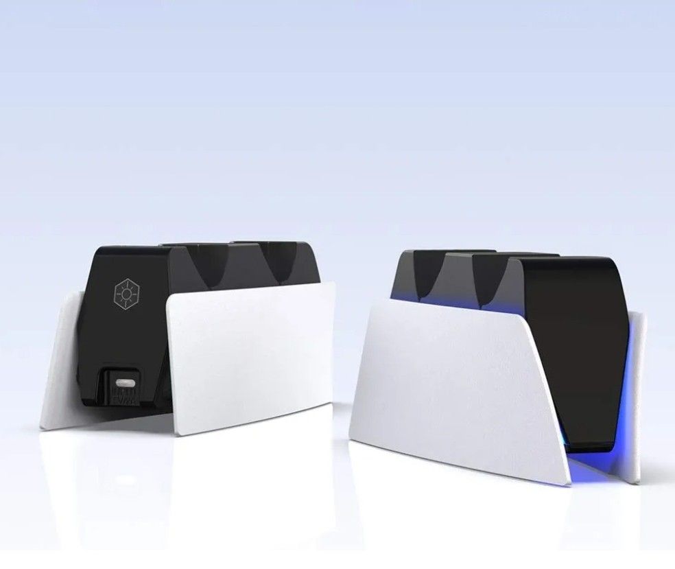 Honcam Ps5 Dual Controller Charging Dock Station With Led Indicator For