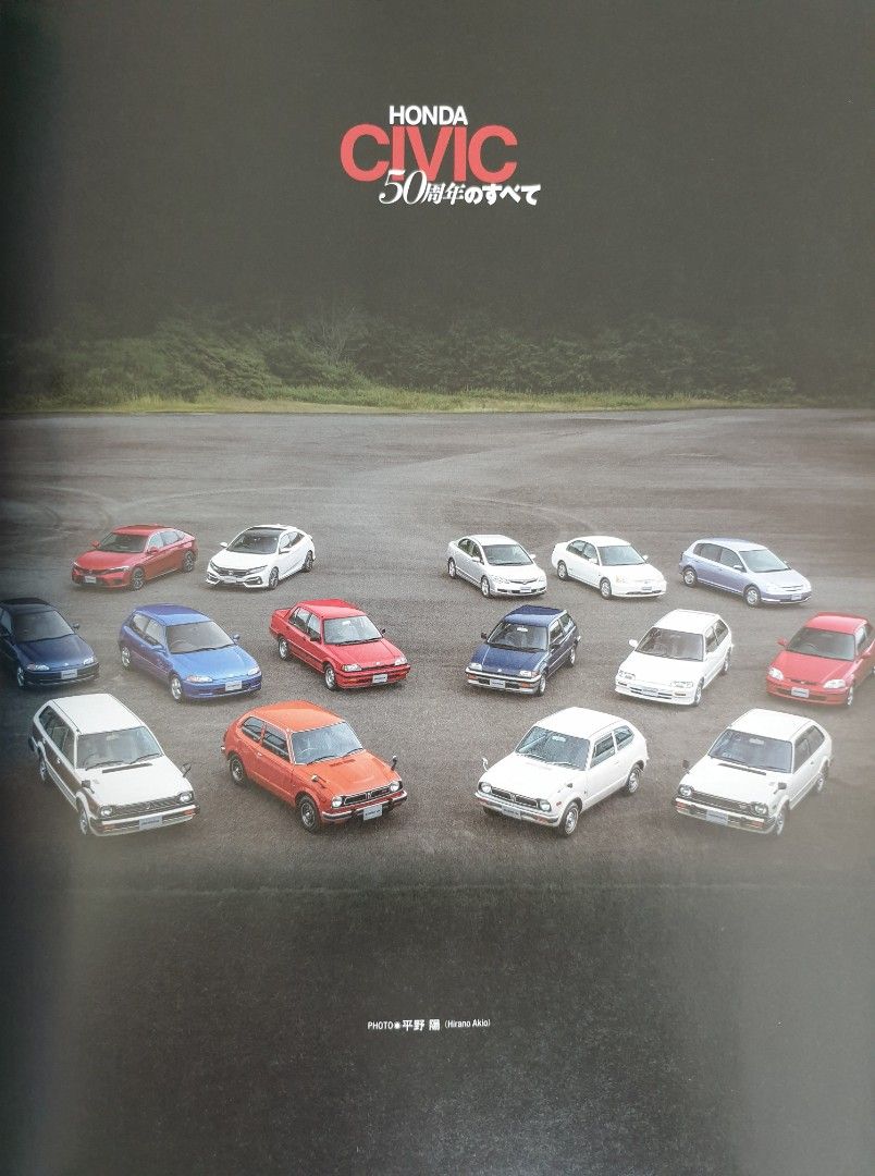 Honda Civic 50th Anniversary collectible edition (Motor Fan), Hobbies ...