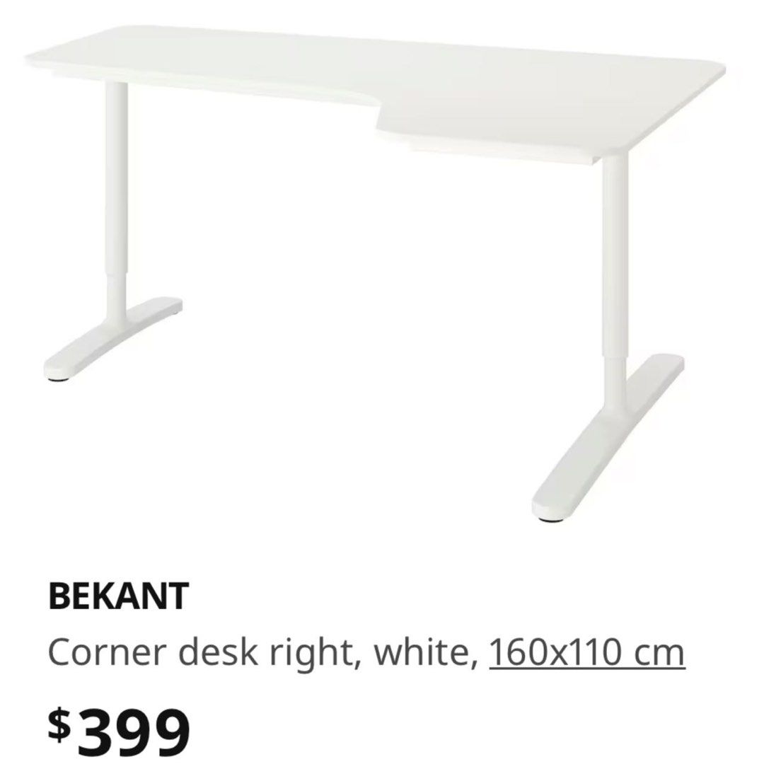 Ikea workstation (sturdily built), Furniture & Home Living, Furniture ...