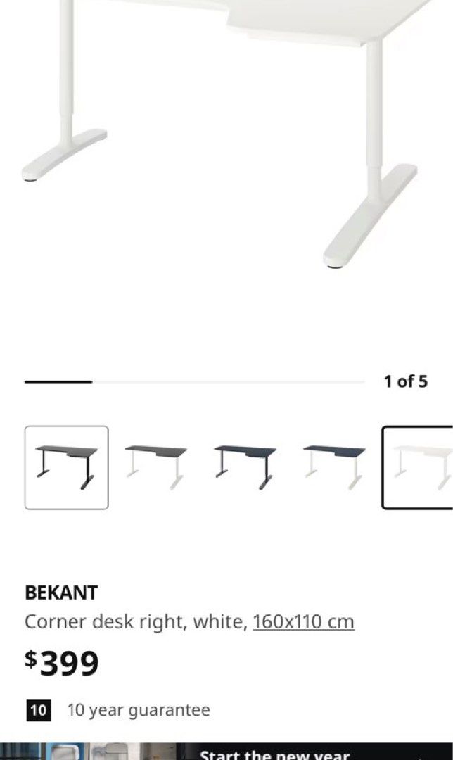 Ikea workstation (sturdily built), Furniture & Home Living, Furniture ...