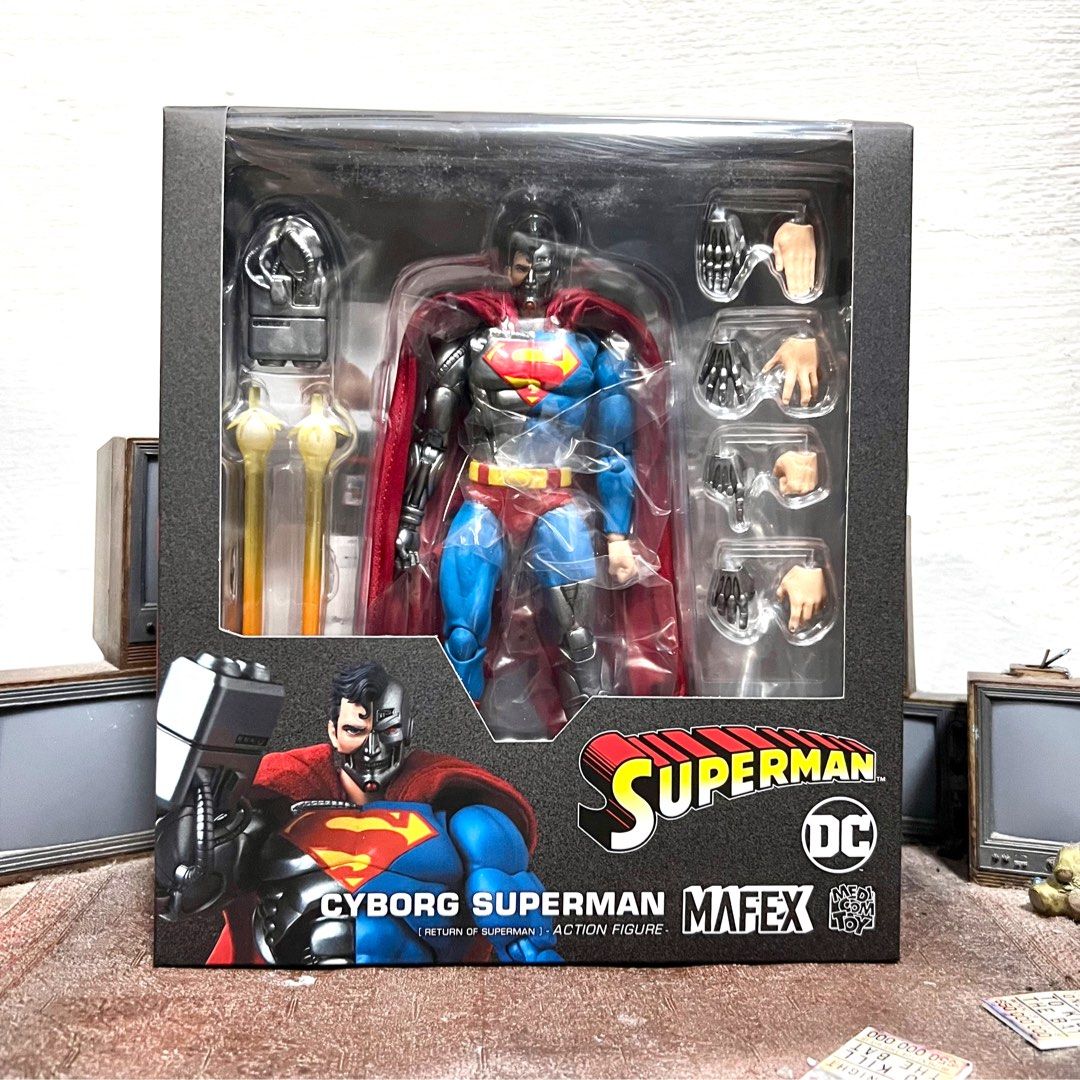 [In hand] Medicom Mafex Action Figure DC Return of Superman Cyborg ...