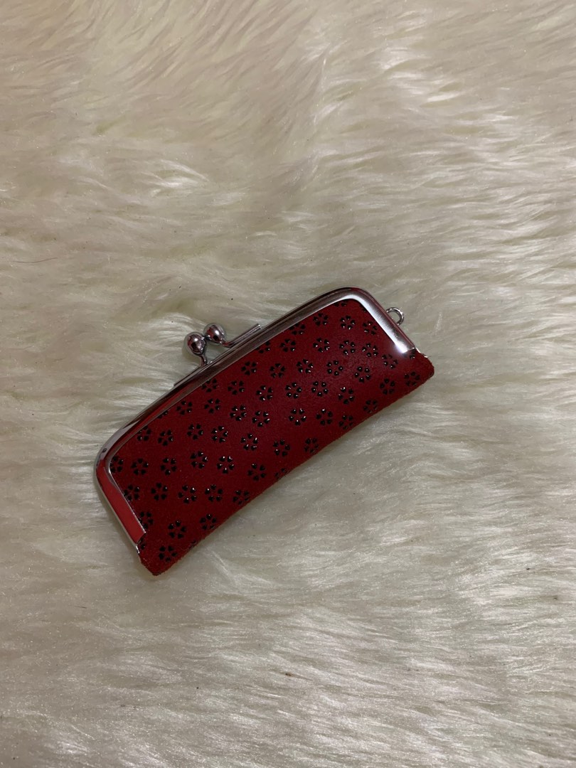 Inden-ya Sakura Pattern Deer Skin Mini Kisslock, Women's Fashion, Bags ...