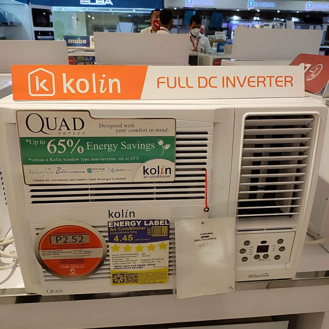 Kolin Aircon Window Type Full DC Inverter, TV & Home Appliances, Air ...