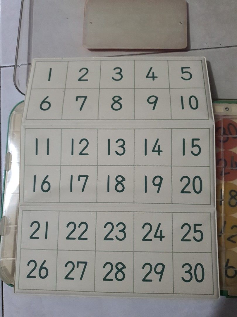 KUMON Magnetic Number Board 30, Hobbies & Toys, Toys & Games on Carousell