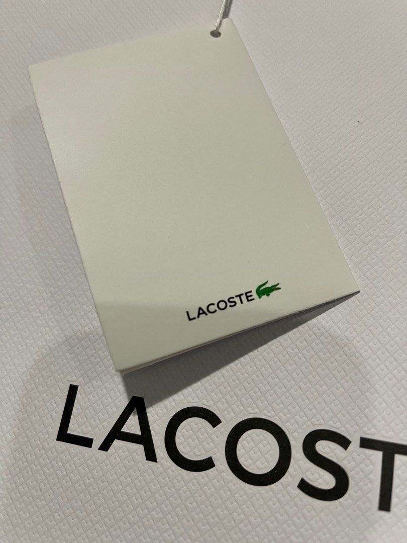 Lacoste paper bag with gift tag, Everything Else, Others on Carousell