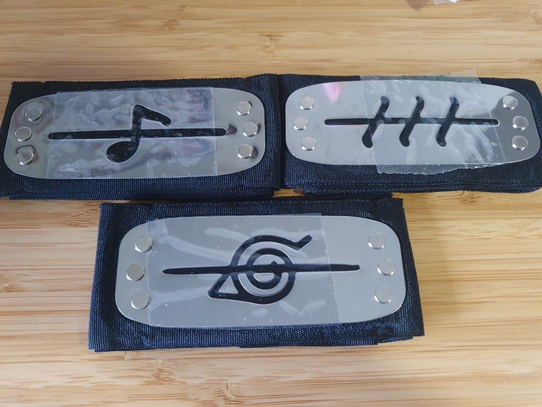 LAST 3 CLEARANCE NARUTO HEADBAND AKATSUKI ITACHI SASUKE, Hobbies & Toys ...