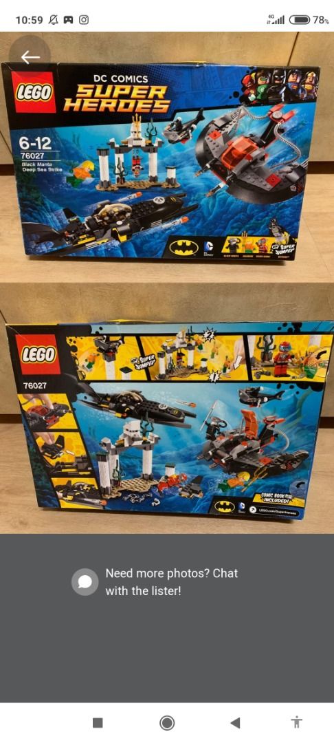 Lego black manta deep sea strike set 76027, Hobbies & Toys, Toys ...