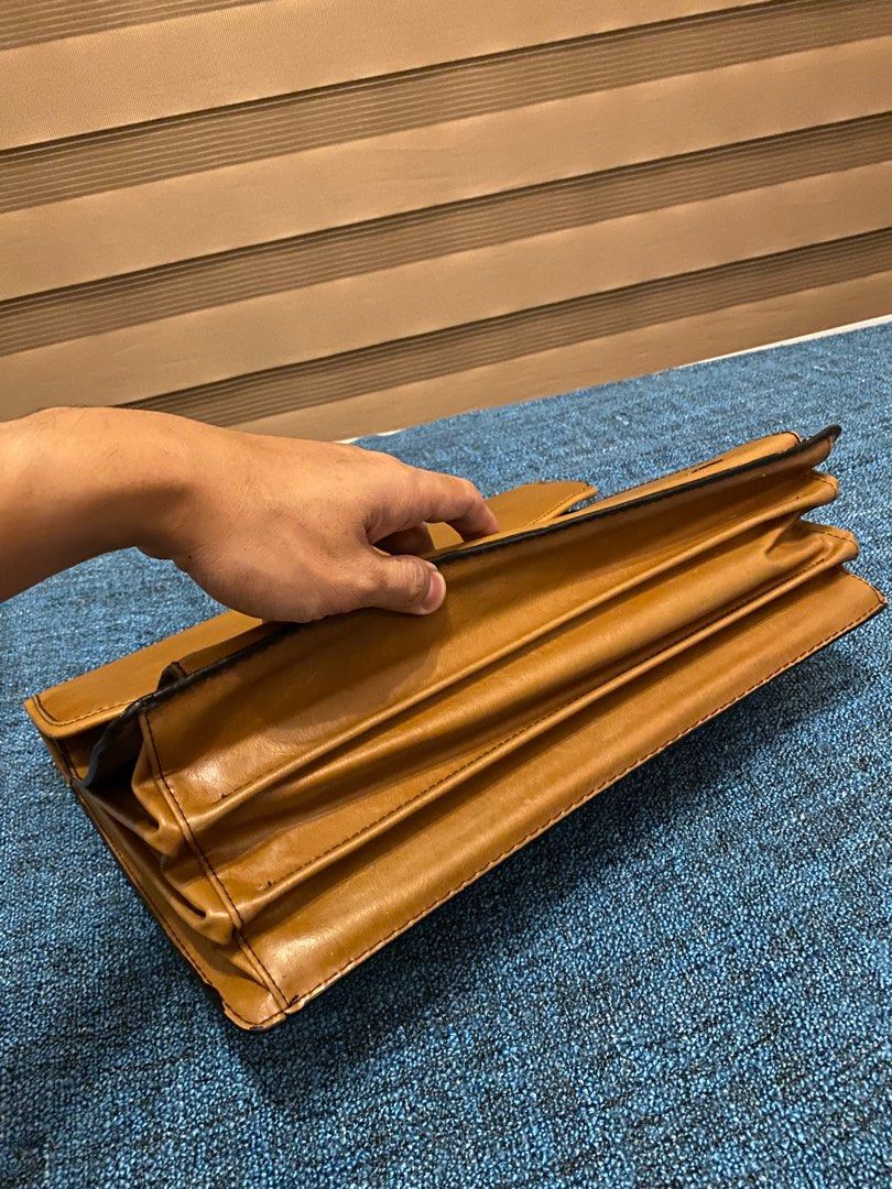 Light Brown Briefcase, Men's Fashion, Bags, Briefcases on Carousell