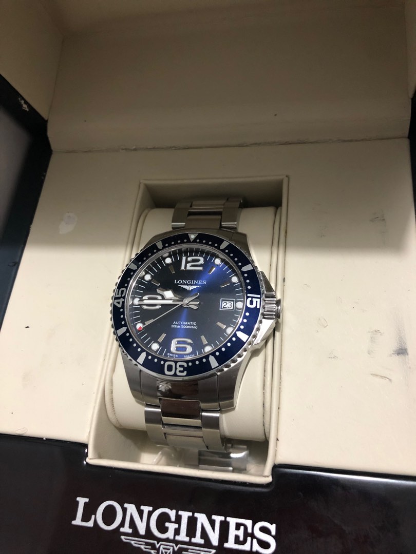 Longines hydroconquest, Luxury, Watches on Carousell