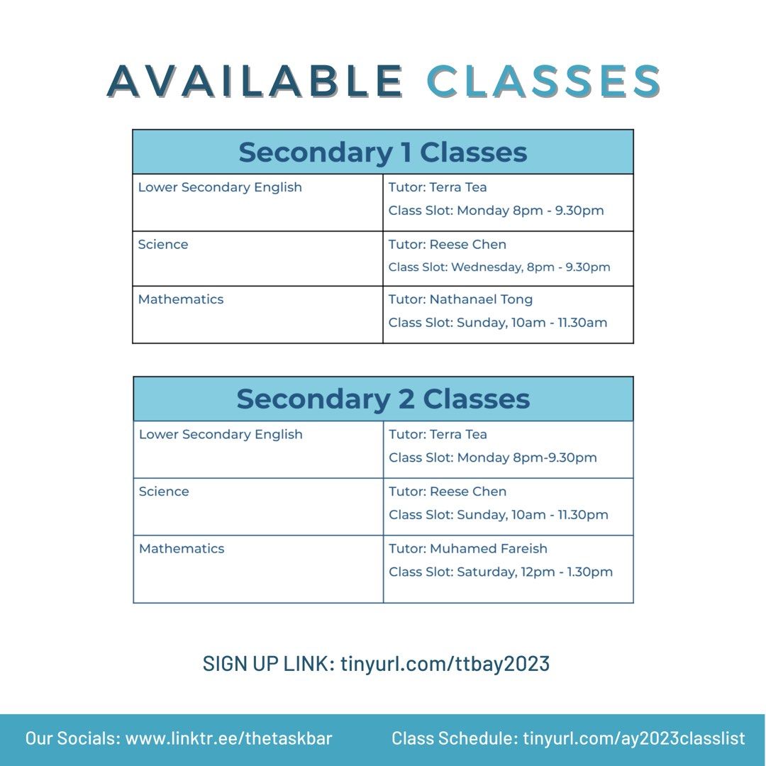 Lower Secondary Online Tuition Classes, Learning & Enrichment ...