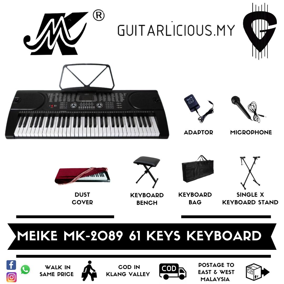 Meike MK 2089 | 61 Keys Electronic Keyboard | RM 189 , Hobbies & Toys ...
