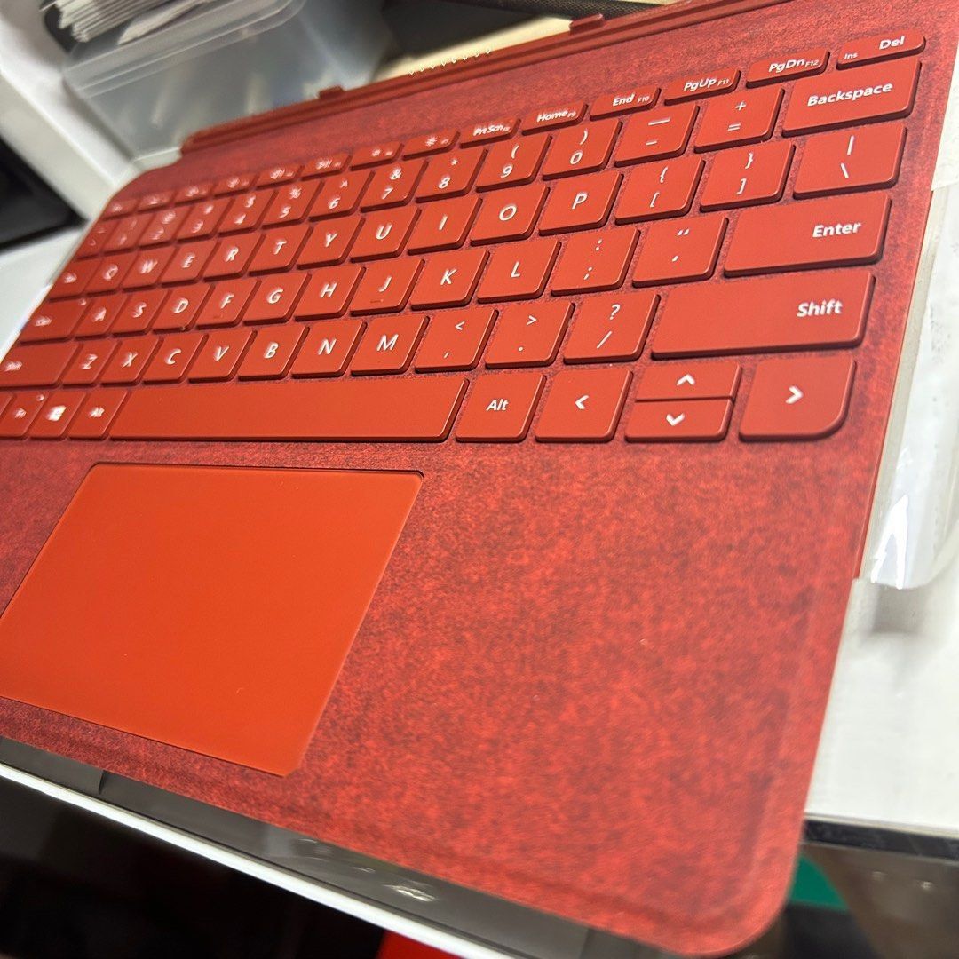 Microsoft surface go / go 2 type cover red keyboard magnetic Original ...