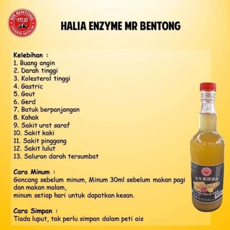 Mr Bentong Enzyme Halia Viral, Food & Drinks, Other Food & Drinks on Carousell