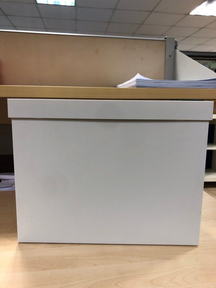 Muji file box with cover, Furniture & Home Living, Home Improvement ...