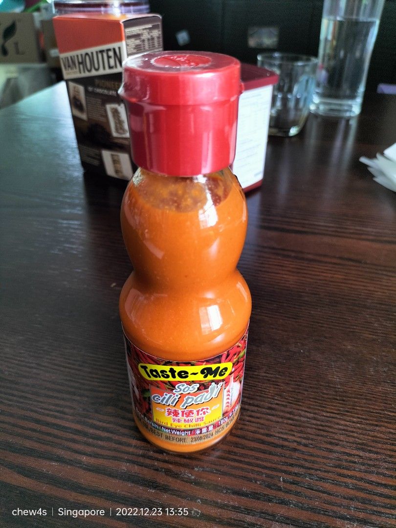 New bottle of Taste-Me SOS Chilli Padi sauce, Food & Drinks, Packaged ...
