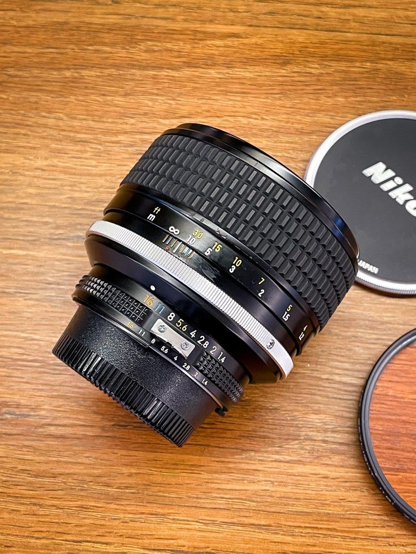 Nikon 85mm f1.4 AIS manual focus lens, Photography, Lens & Kits on Carousell
