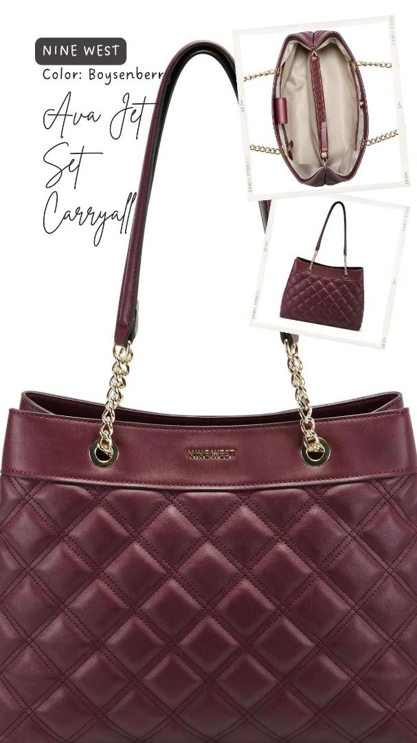 Nine West Ava Jet Set Carryall, Women's Fashion, Bags & Wallets ...