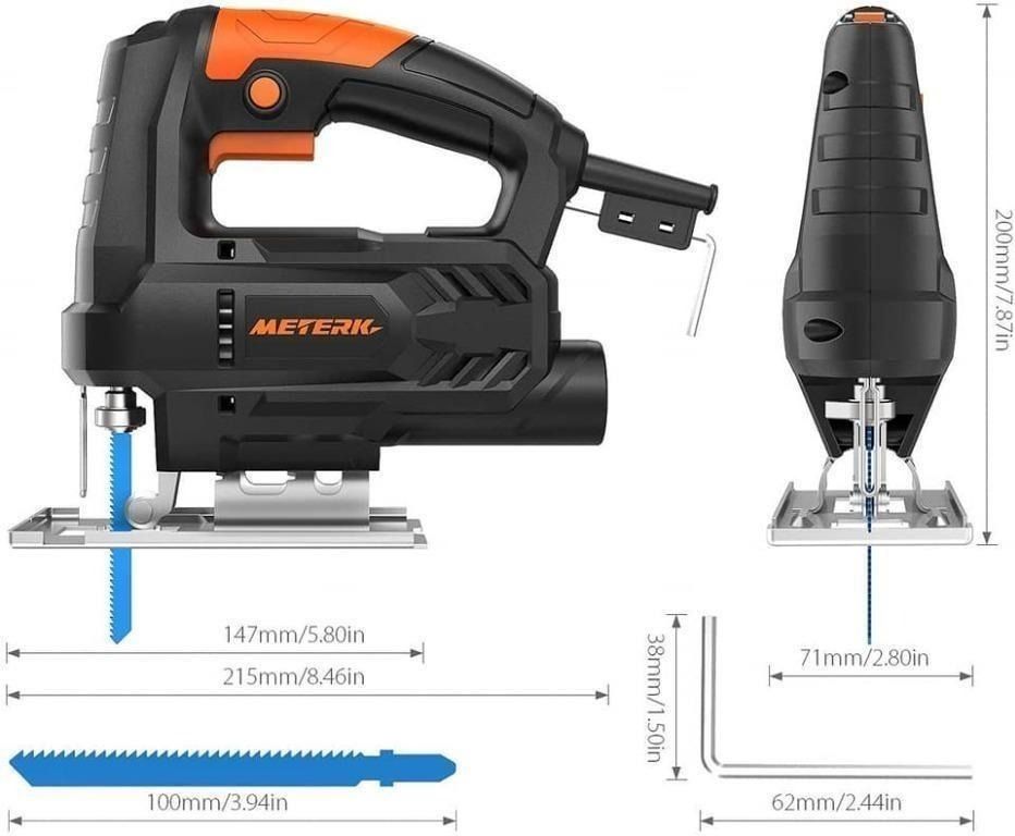 (No Blades Or Box) Meterk Jig Saw (Model: M1Q-GW11-55), Furniture ...