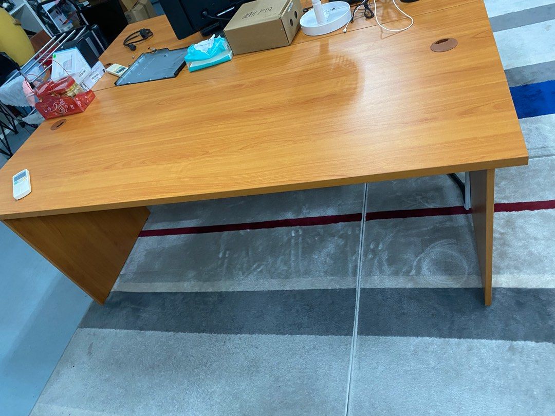 Office Table (180cm Length, 75cm Width, 75cm Height), Furniture & Home ...