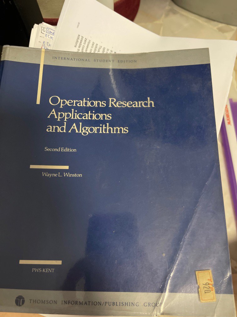 Operations research application and algorithms, Hobbies & Toys, Books ...