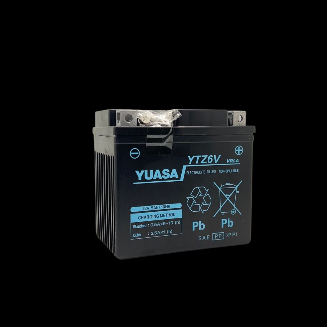 Original Yuasa YTZ6V AGM Battery for Yamaha N Max, other Motorcycle ...