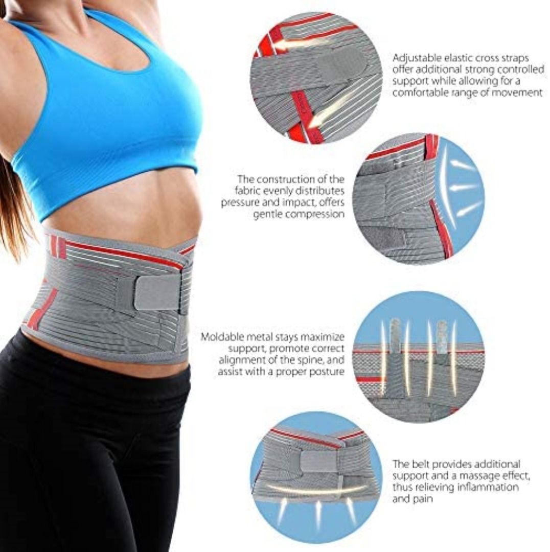 ORTONYX Lumbar Support Belt Lumbosacral Back Brace Ergonomic Breathable ...